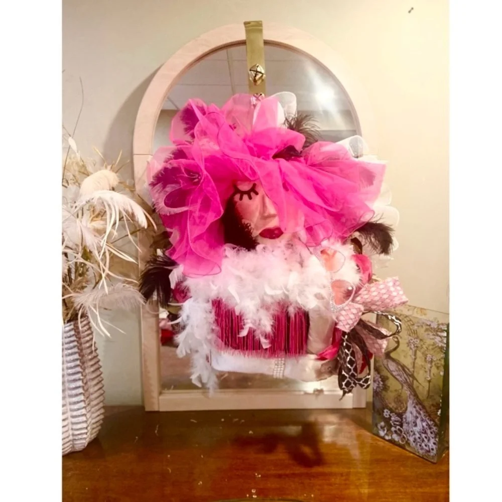 Unbranded | Holiday | Glamorous Diva Flapper Door Wreath Yearround ...